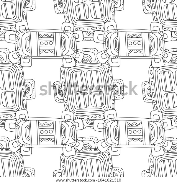 Black White Illustration Coloring Book Page Stock Vector (Royalty Free ...