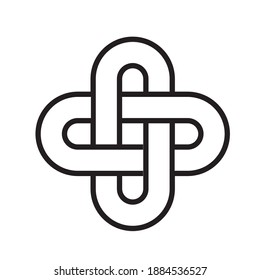 Black White Integrated Vector Icon Isolated Stock Vector (Royalty Free ...