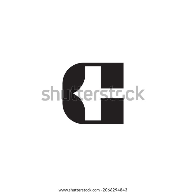 Black White Letter C Logo Stock Vector (Royalty Free) 2066294843 ...