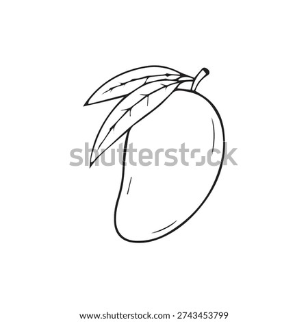 Mango Line Drawing | Free download on ClipArtMag