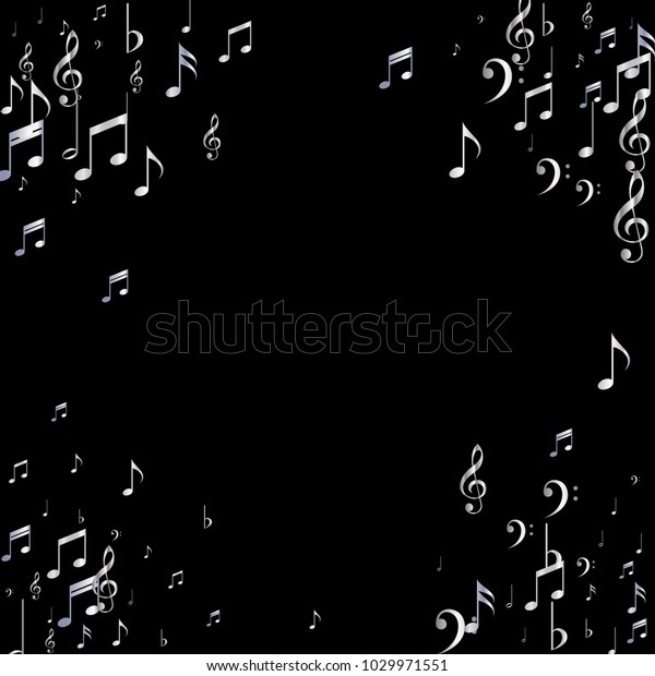 Black White Music Note Texture Classic Stock Vector (Royalty Free ...