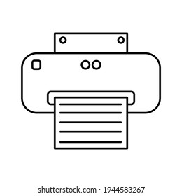 Black White Printer Vector Illustration Can Stock Vector (Royalty Free ...