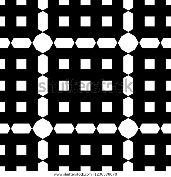 Black White Seamless Lines Squares Pattern Stock Vector (Royalty Free ...