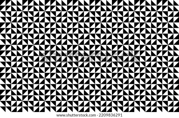 Black White Seamless Vector Geometric Pattern Stock Vector Royalty