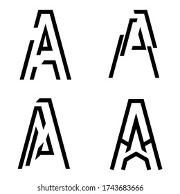 Jr Triangle Shapes Alphabet Letters Font Stock Vector (Royalty Free ...