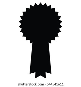 Black White Silhouette Rosette Stock Vector (Royalty Free) 544541611 ...