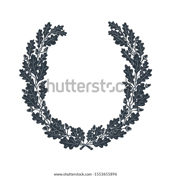 Black White Silhouette Vector Round Frame: เวกเตอร์สต็อก (ปลอดค่า ...
