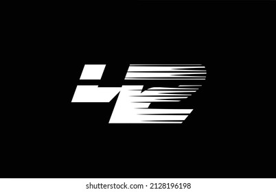 Black White Simple 42 Number Logo Stock Vector (Royalty Free ...