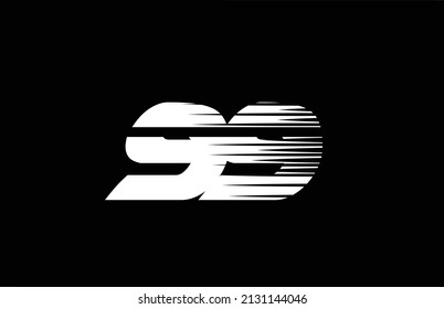 Black White Simple 99 Number Logo Stock Vector (Royalty Free ...