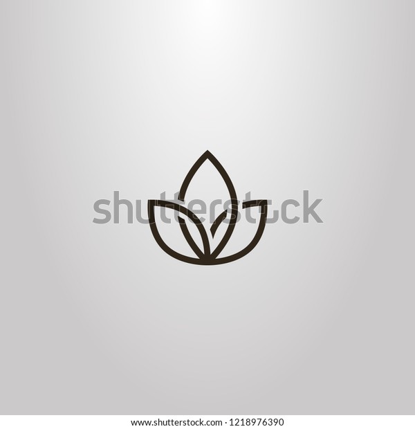 Black White Simple Line Art Vector Stock Vector (Royalty Free ...