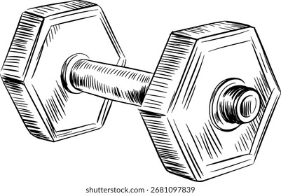 Hexagonal Dumbbell PNGs – Transparent Background Images | PikWizard