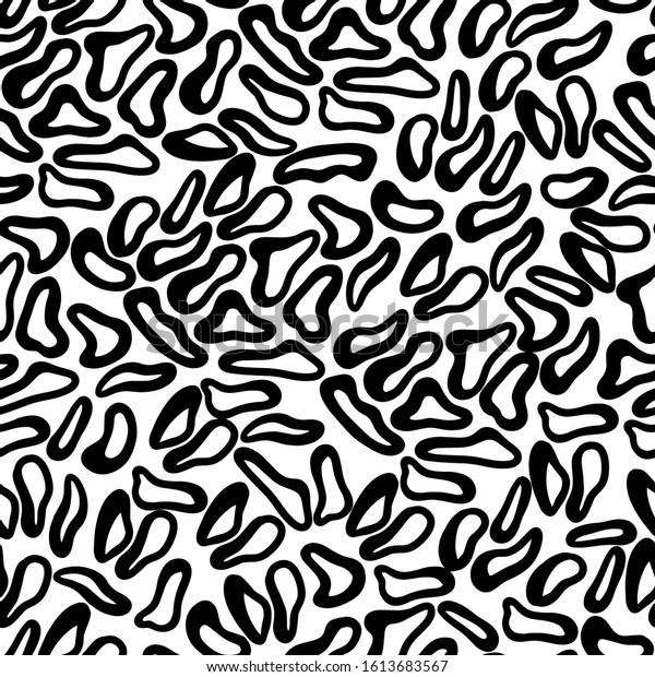 Black White Spots Pattern Vector Illustration Stock Vector (Royalty ...