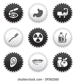 Black White Sticker 15 Stock Vector (Royalty Free) 39583360 | Shutterstock