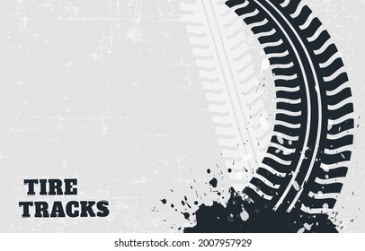 Black White Tire Mark Background Design Stock Vector (Royalty Free ...