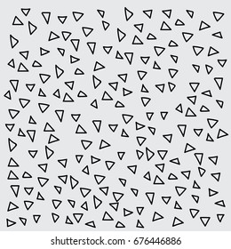 Black White Triangle Hand Draw Background Stock Vector (Royalty Free ...