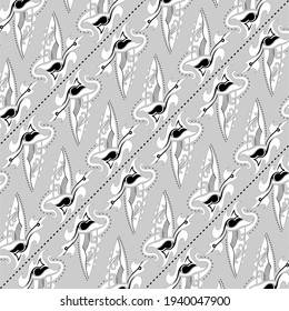 Black White Tribe Shape Pattern Stock Vector (Royalty Free) 1940047900 ...