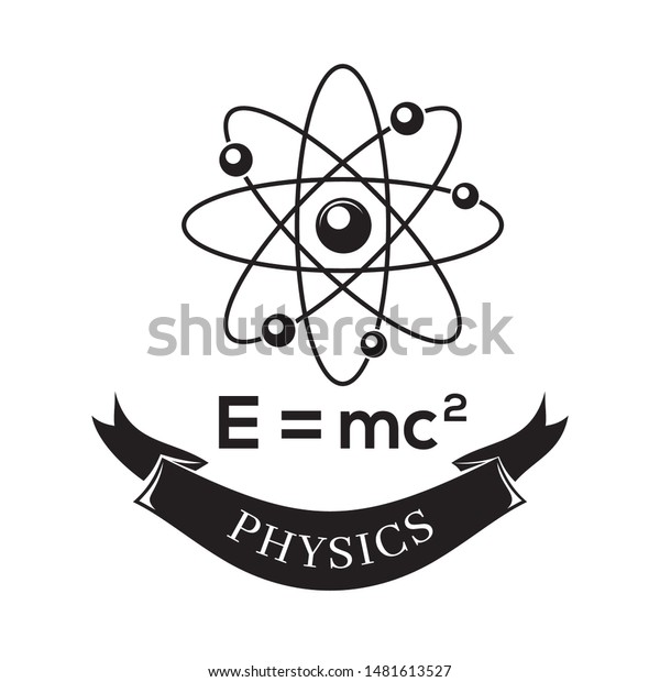 Black White Vector Icon Science Physics Stock Vector (Royalty Free ...