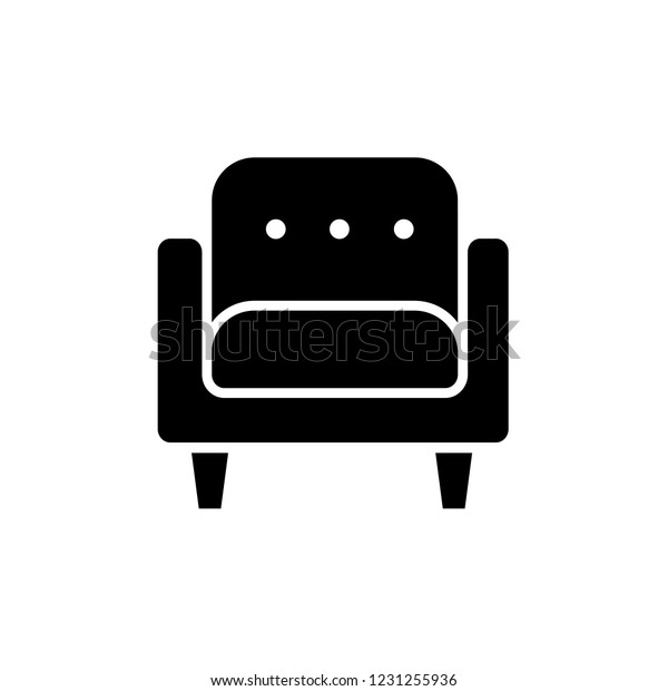 Black White Vector Illustration Comfortable Soft Stock Vector (Royalty ...