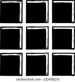 Empty Contact Sheet Colour Negative Black Stock Illustration 1460550761