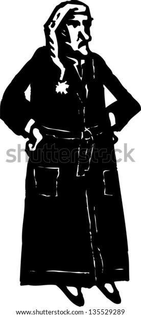 Black White Vector Illustration Ebenezer Scrooge Stock Vector (Royalty ...