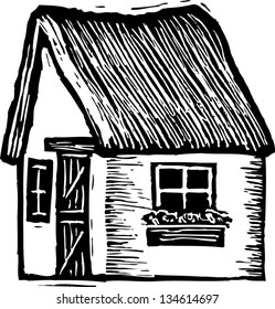 227 Thatched cottage drawing Images, Stock Photos & Vectors | Shutterstock