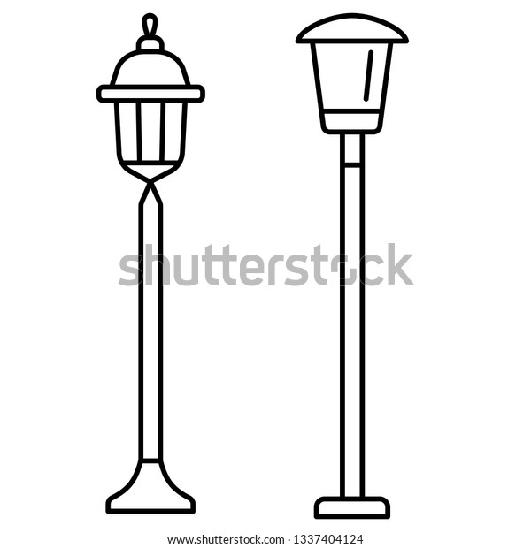 Black White Vector Illustration Path Walkway Stock Vector (Royalty Free ...