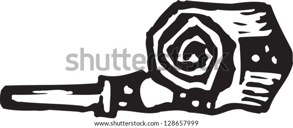 Black White Vector Illustration Tooter: vector de stock (libre de ...