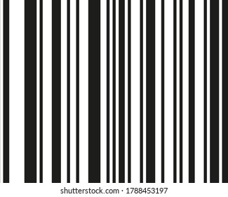 Black White Vertical Lines Bar Code Stock Vector (Royalty Free ...