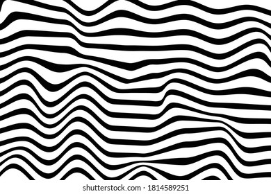 Black White Wavy Lines Stock Vector (Royalty Free) 1814589251 ...
