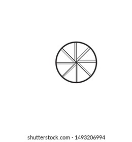 Black White Wheel Vector Vector Stock Vector (Royalty Free) 1493206994 ...