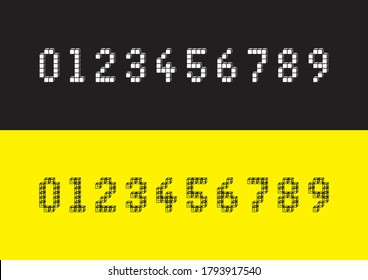 Black White Yellow Bit Numbers Stock Vector (Royalty Free) 1793917540 ...