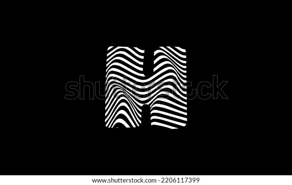 Black White Zebra H Letter Logo Stock Vector (Royalty Free) 2206117399 ...