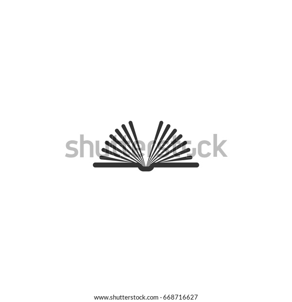 Libro negro abierto ampliamente con páginas como alas. Aislado en ...