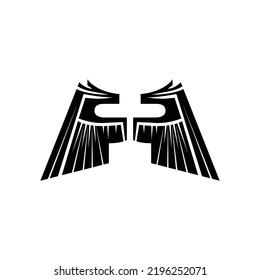 Black Wing Clipart Design Vector Isolated Stock Vector (Royalty Free ...