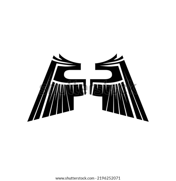 Black Wing Clipart Design Vector Isolated Stock Vector (Royalty Free ...