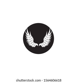 Black Wing Logo Symbol Vector Template Stock Vector (Royalty Free ...