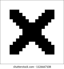 Black X Logo On White Background Stock Vector (Royalty Free) 1126667108 ...