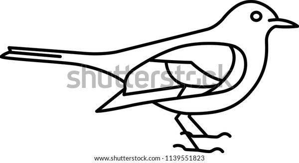 Blackbird British Birds Stock Vector (Royalty Free) 1139551823 ...