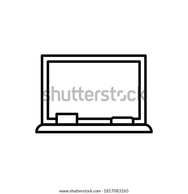 Blackboard Outline Icon Vector Stock Vector (Royalty Free) 1817083265 ...