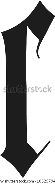 Blackletter Modern Gothic Font Petrix Stock Vector (Royalty Free ...