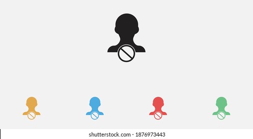 Remove User Icon Delete Member Icon Stock Vector (Royalty Free ...