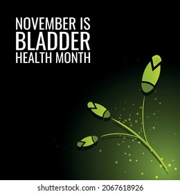 Bladder Health Month Design Suitable Greeting Stock Vector (Royalty ...