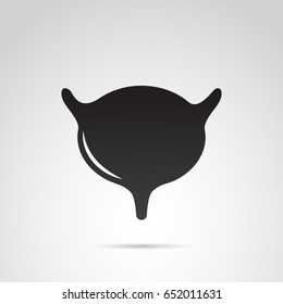 Bladder Icon Isolated On White Background Stock Vector (Royalty Free ...