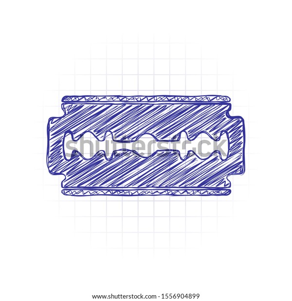 Blade Simple Silhouette Hand Drawn Sketched Stock Vector (Royalty Free ...