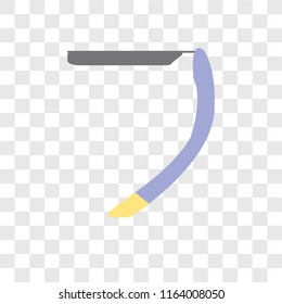 Blade Vector Icon Isolated On Transparent Stock Vector (Royalty Free ...