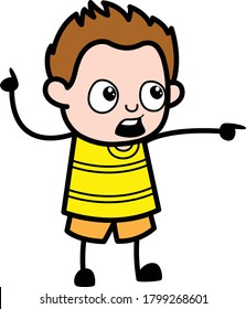 Blaming Young Boy Cartoon Character Design Stock Vector (Royalty Free ...
