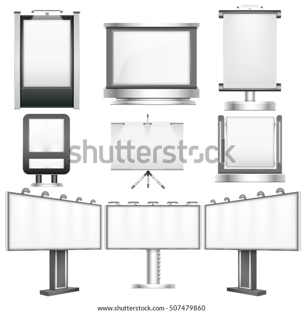 Blank 3d Banner Poster Display Screen: เวกเตอร์สต็อก (ปลอดค่าลิขสิทธิ์ ...