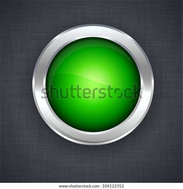 Blank 3d Green Button On Linen Stock Vector (Royalty Free) 104122352 ...