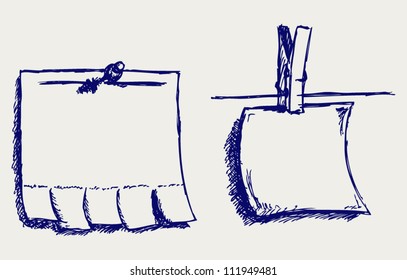 Blank Advertisement Doodle Style Stock Vector (Royalty Free) 111949481 ...