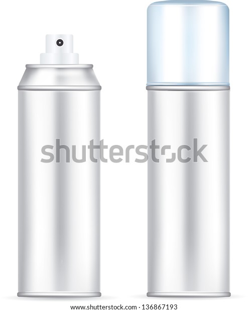 Blank Aluminum Spray Can Isolated On 库存矢量图（免版税）136867193 | Shutterstock